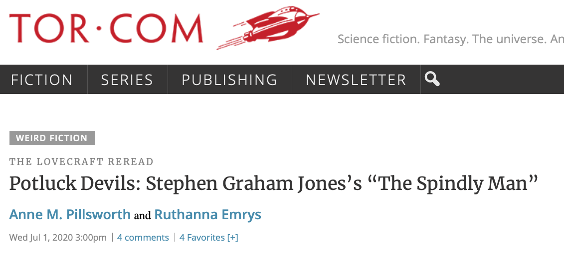 Spindly Man at Tor.com – Stephen Graham Jones